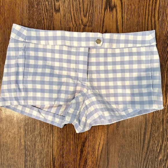 J. Crew | Shorts | Jcrew City Fit Stretch Chino Blue Gingham Check Preppy 3 Shorts | Poshmark